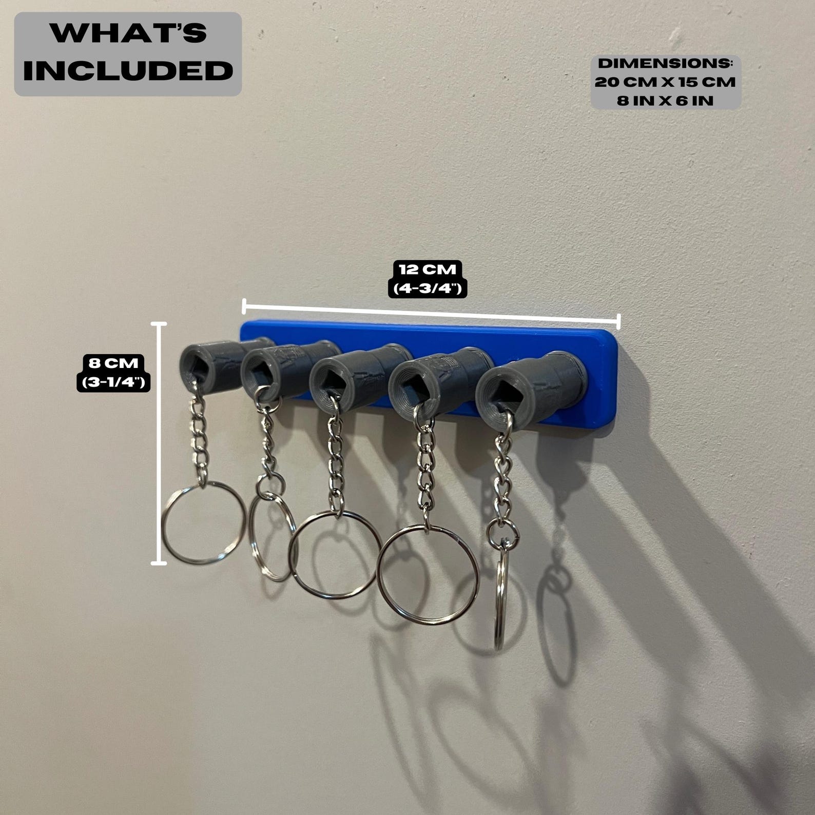 10mm Socket Keychain Wall Mount: Car Lover Key Organizer - Etsy