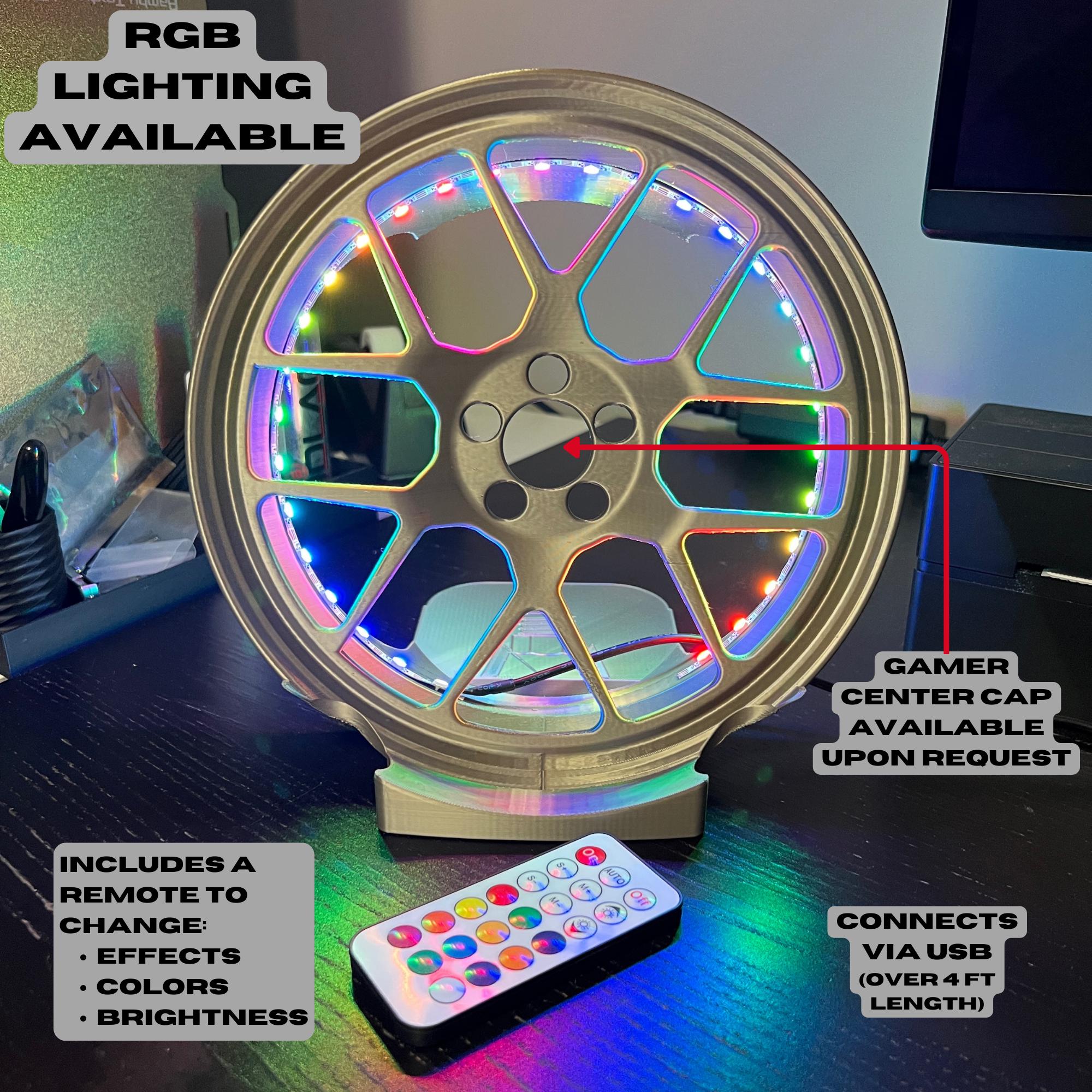 TE37 Rim Headphone & Controller Stand: Car Enthusiast Gaming Desk ...