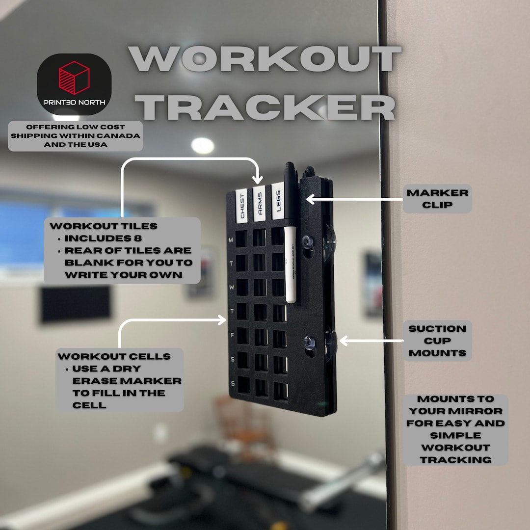 Gym Mirror Fitness Tracker, Fitness Tool, Home Gym Tracking, Activity ...