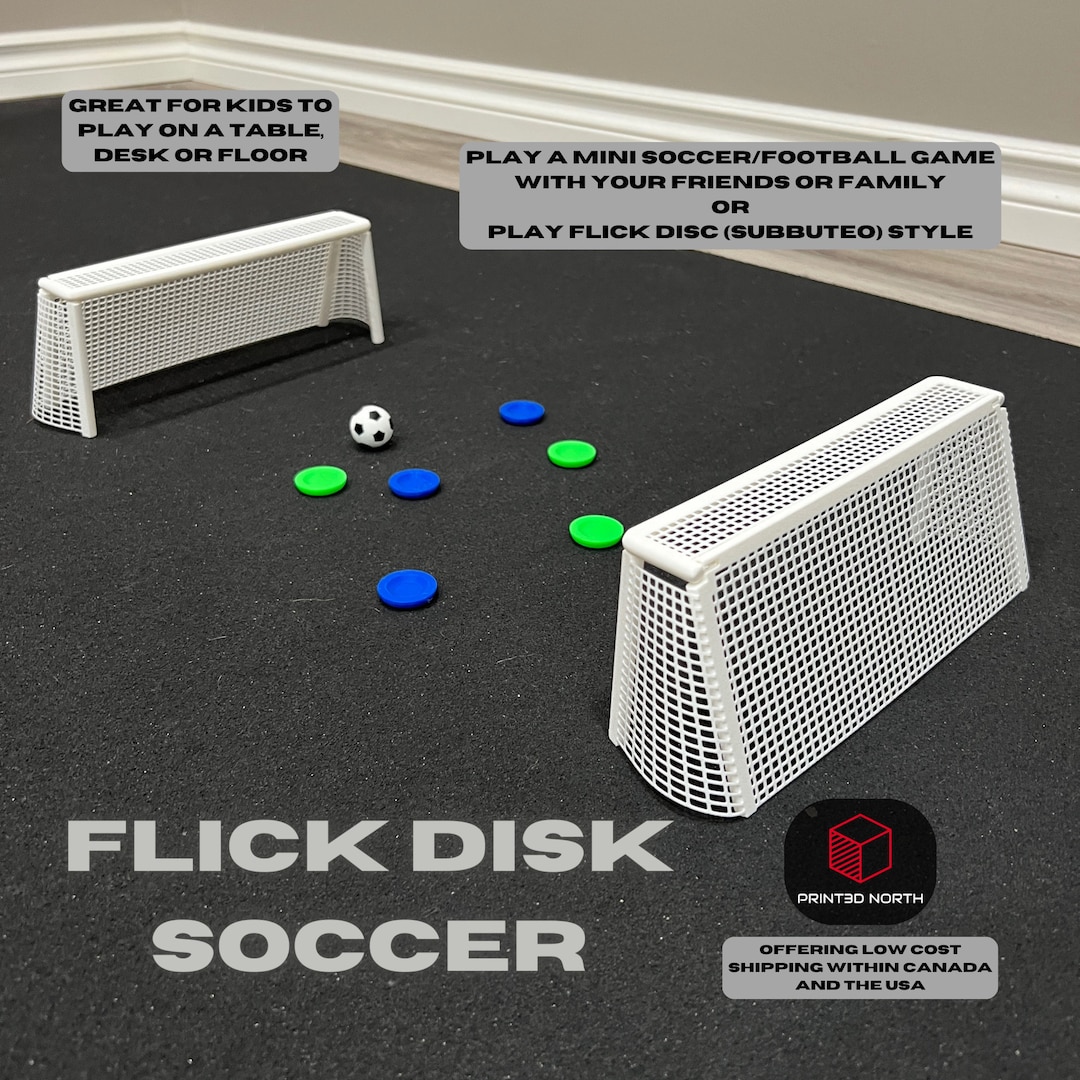 Desktop Flick Disc Soccer: Tabletop Party Game - Etsy