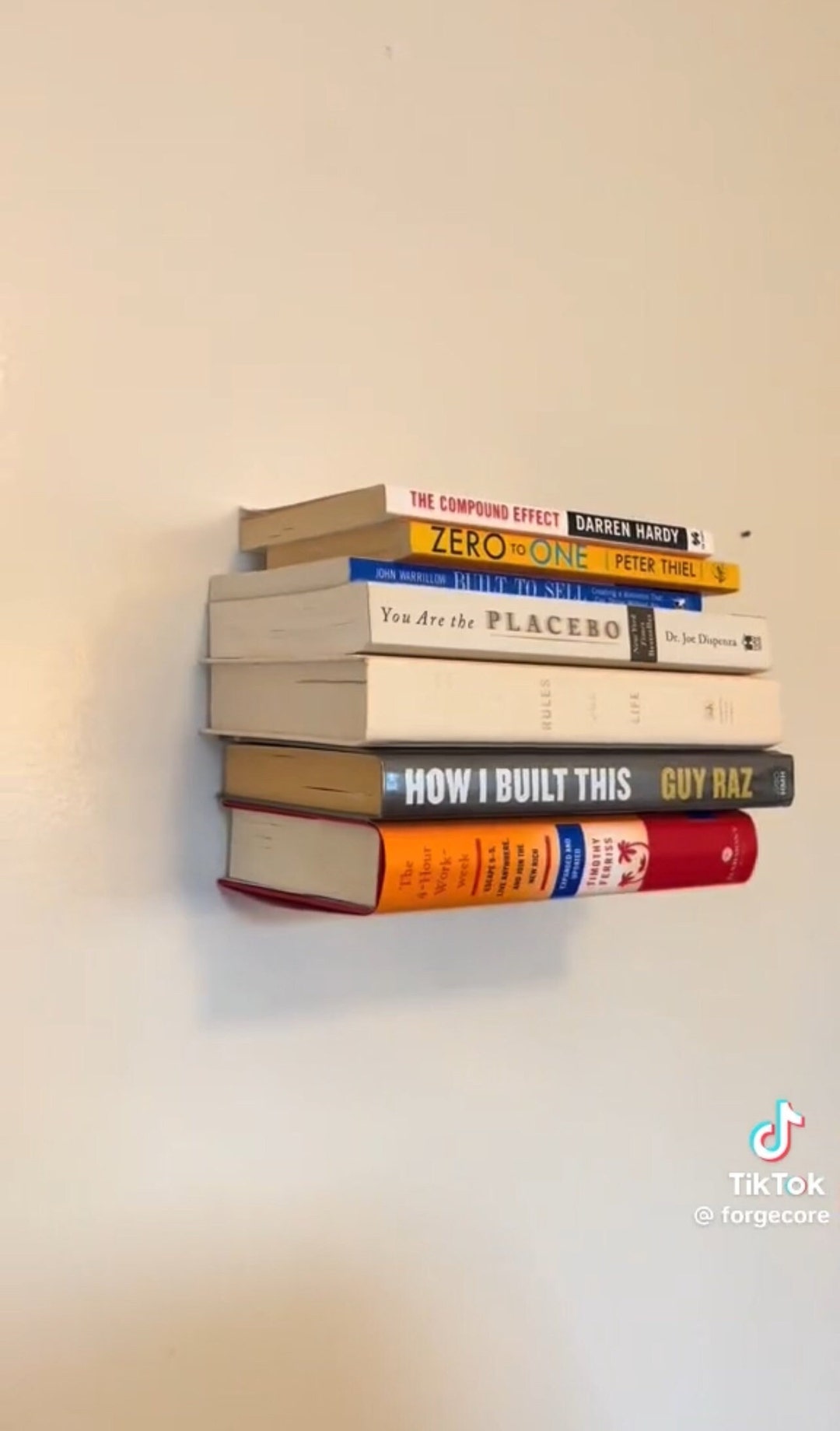 Modern Invisible Book Shelf, Minimalist Book Holder, Sleek Floating ...