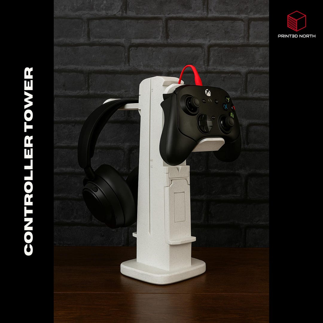 Universal Controller and Headphone Tower: Controller Storage With ...