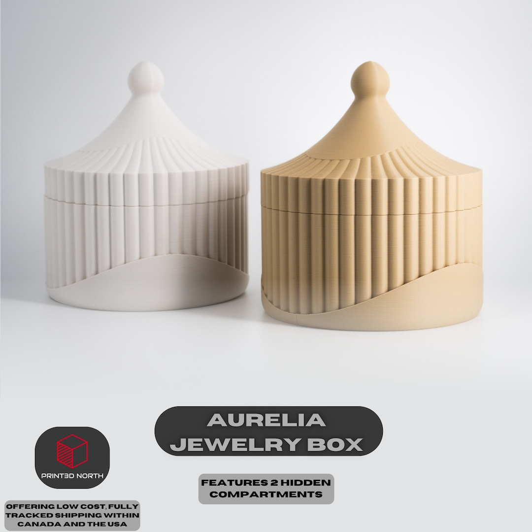 Aurelia Secret Compartment Jewelry Organizer Box, Jewelry Stash Box ...