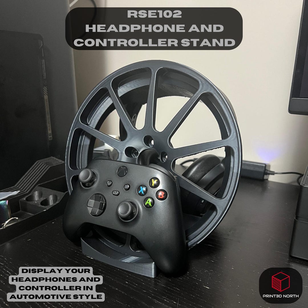 Rse102 Rim Headphone and Controller Stand: Car Enthusiast Gamer Gift - Etsy
