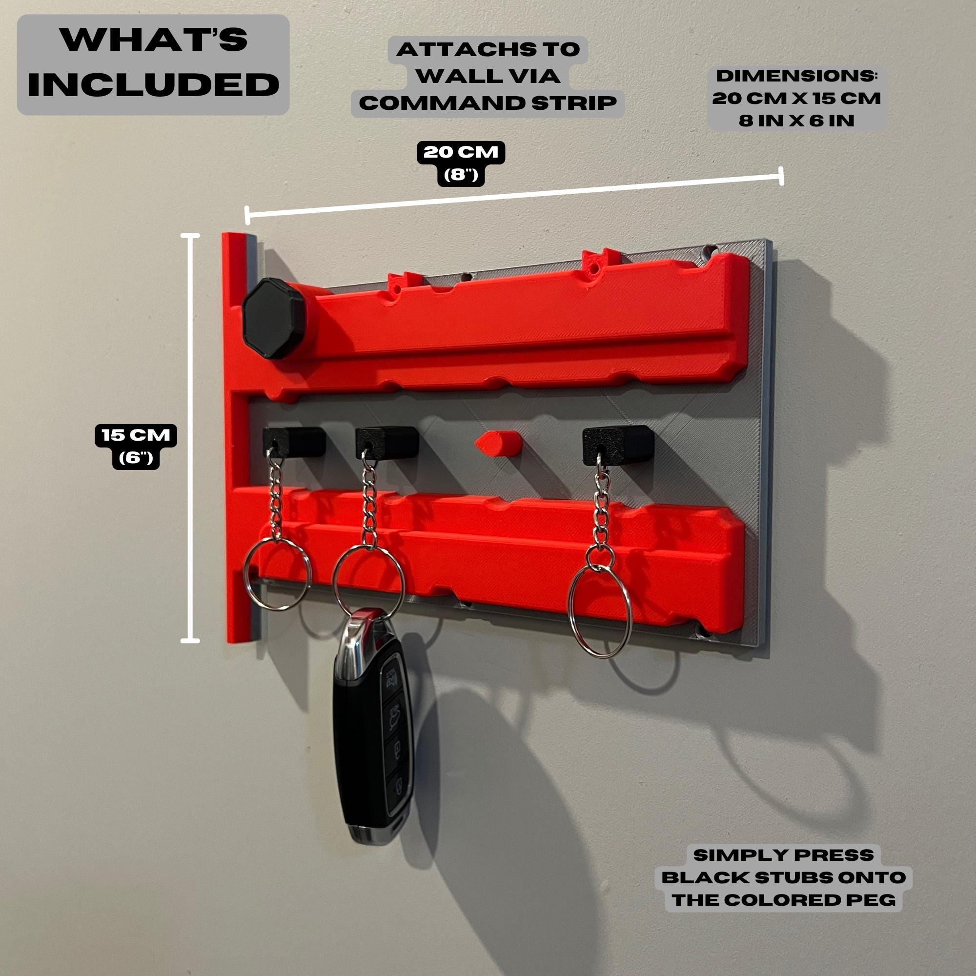 Valve Cover Keychain Wall Mount: Car & Truck Key Organizer - Etsy