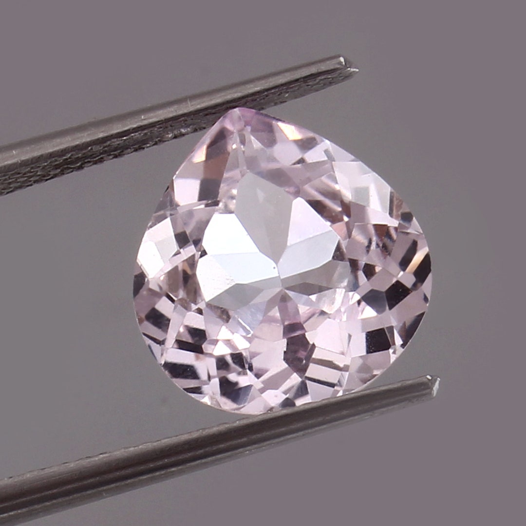 AAA Fine Quality Light Pink Sapphire Loose Heart Gemstone Cut for Ring ...