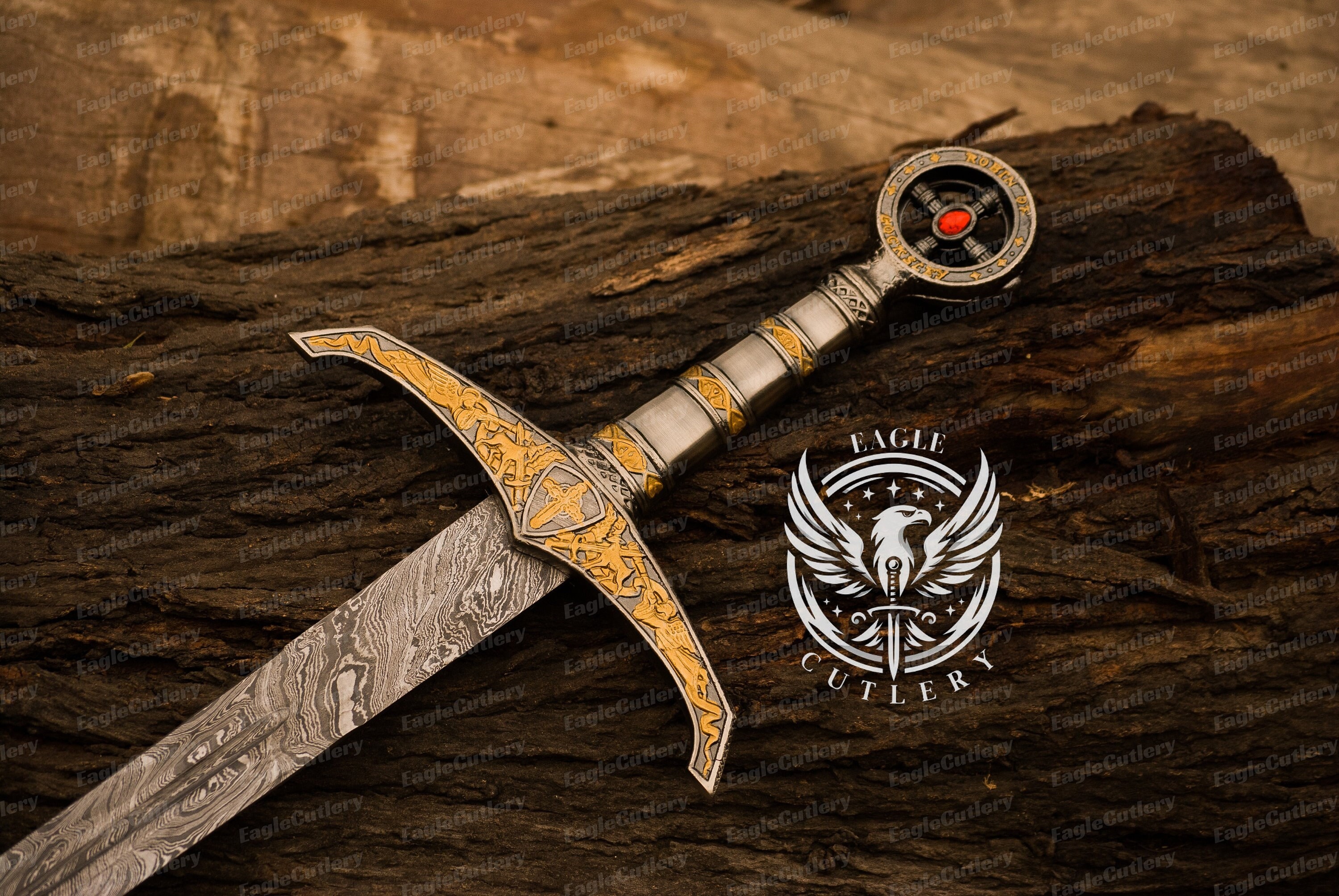Sword of Robin Hood, Damascus Steel Sword, Handmade Swords, Hand Forged ...