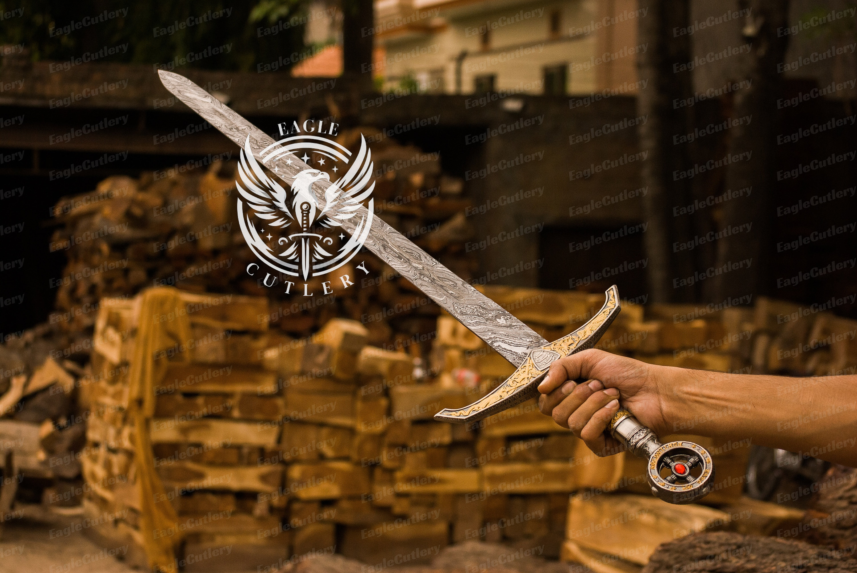Sword of Robin Hood, Damascus Steel Sword, Handmade Swords, Hand Forged ...