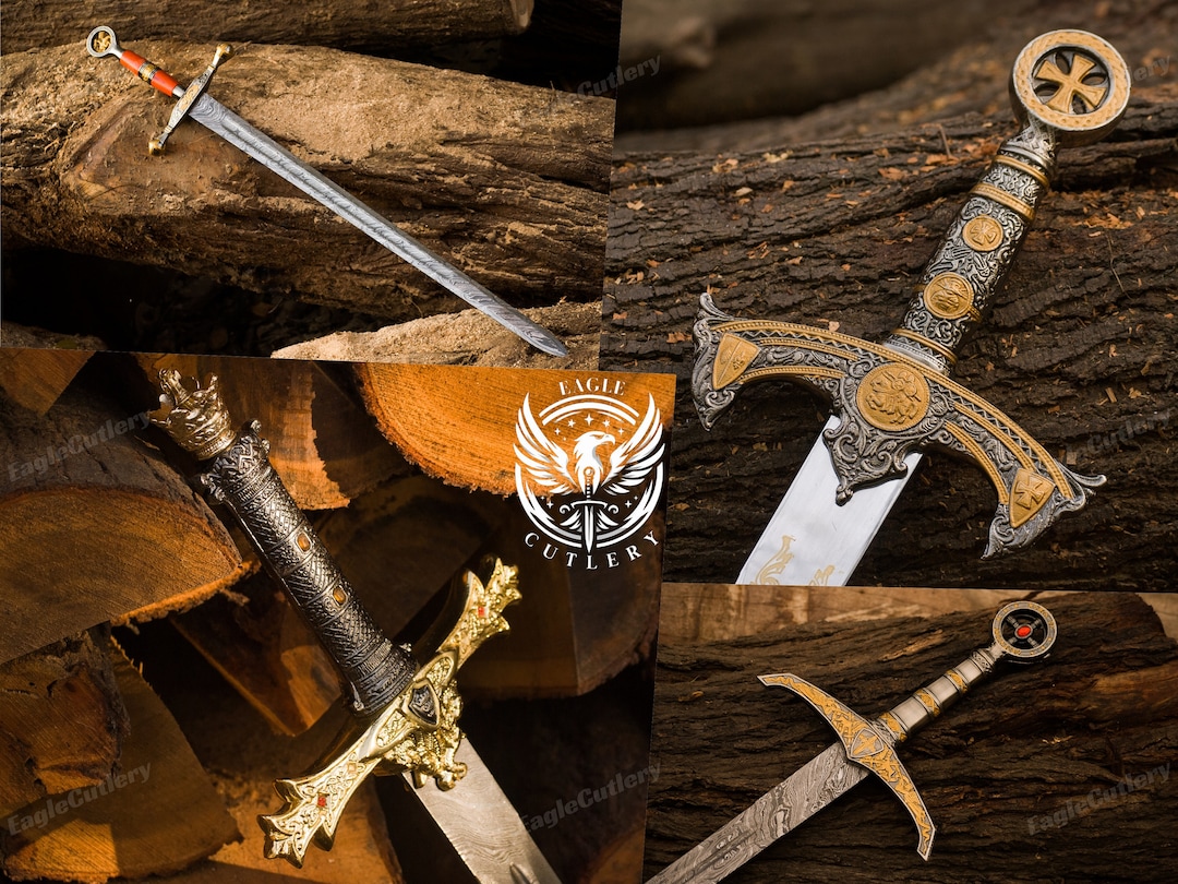 Crusaders Sword, Templar Knight Holy Sword, Medieval Era Swords, Robin ...