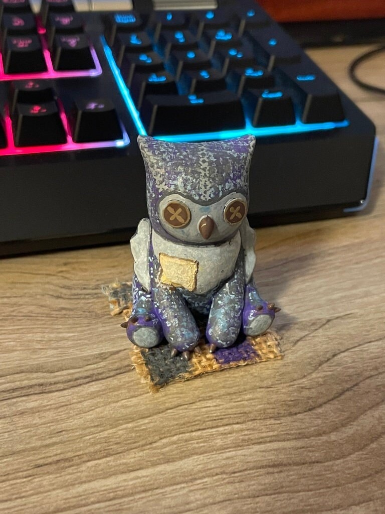 Baldur's Gate 3 Stuffed Owlbear Toy 3D Printed Statue - Etsy Australia