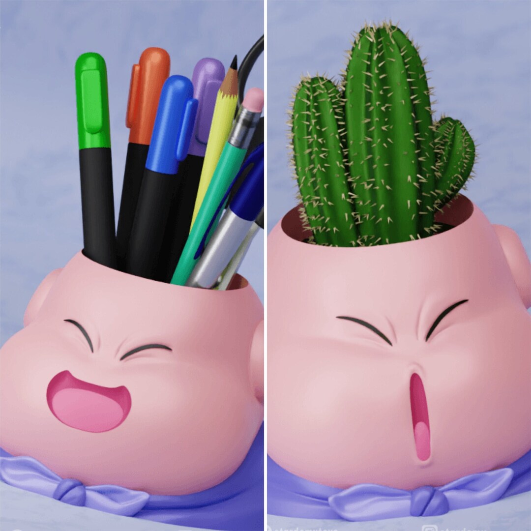 Majin Boo From Dragon Ball Z Plant Pot Planter Succulent Flower Set ...