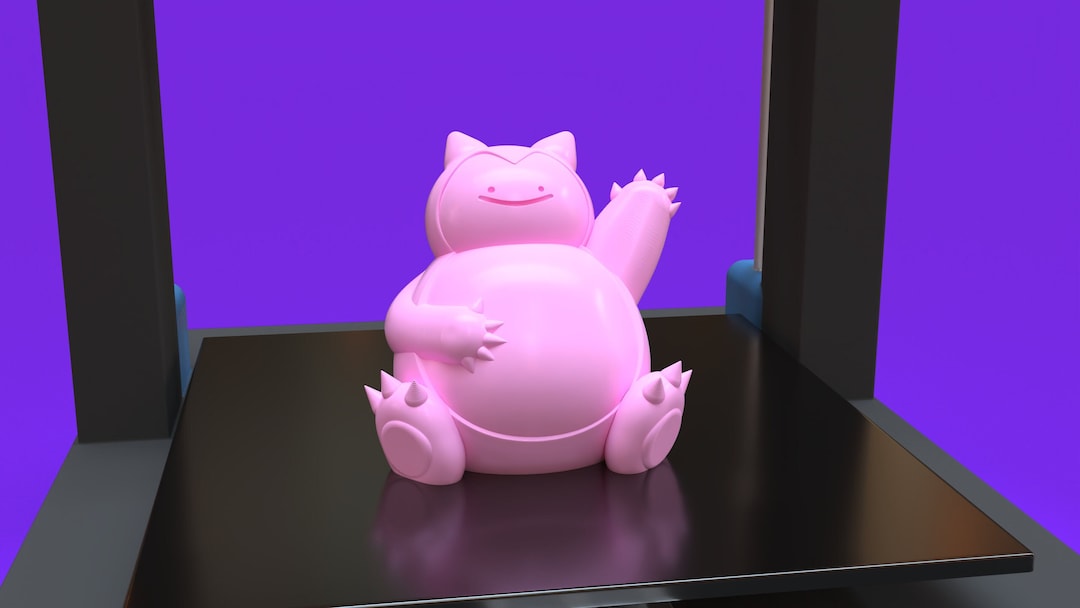 Ditto Snorlax 3D Printed Pokemon Statue Figure Model 10cm in - Etsy