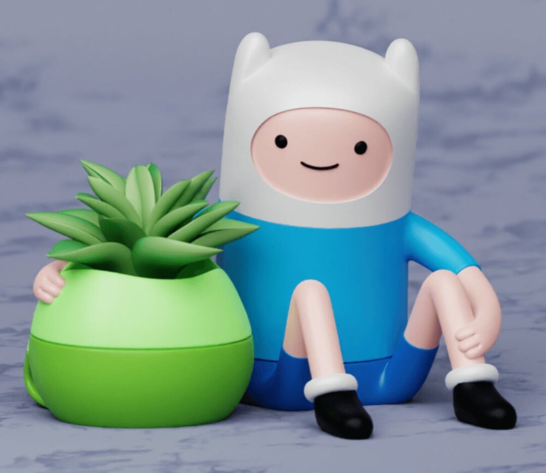 Adventure Time: Finn Flower Succulent Pot Set Vase Planters Pen Holder ...