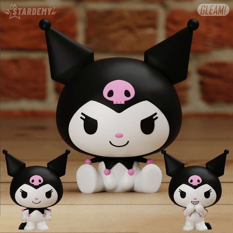 Kuromi Sanrio Hello Kitty 3D Printed Statue Figure Model Kit - Etsy ...