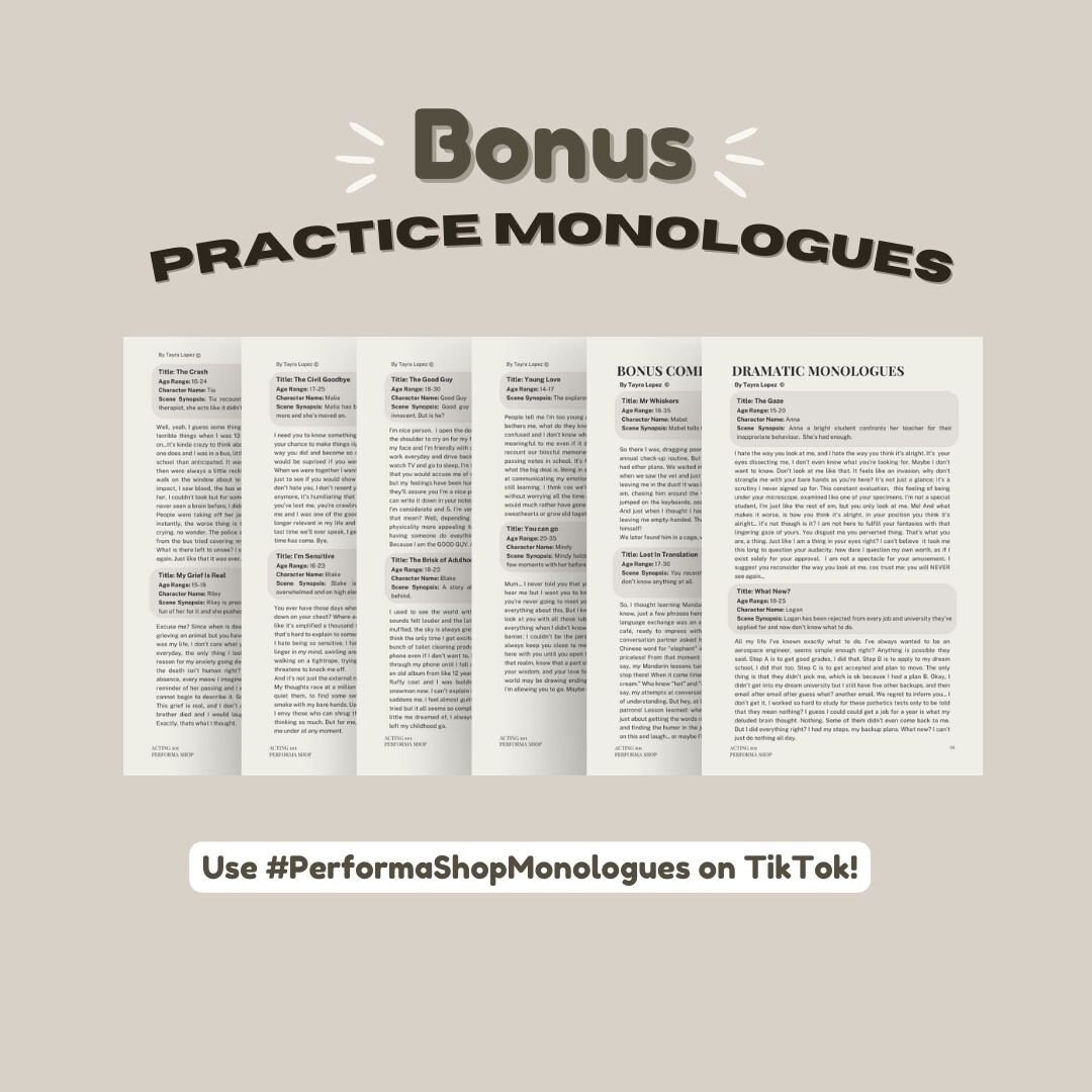 Acting 101 Guidebook: Beginner Acting Techniques (e-book) - Etsy