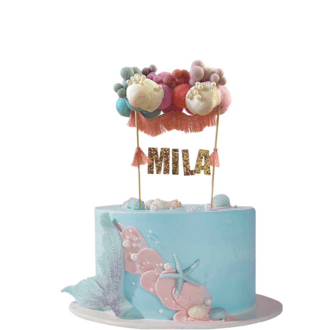 Mermaid Cake Topper, Merbabe, Mermaid Party, Oneder the Sea, First ...