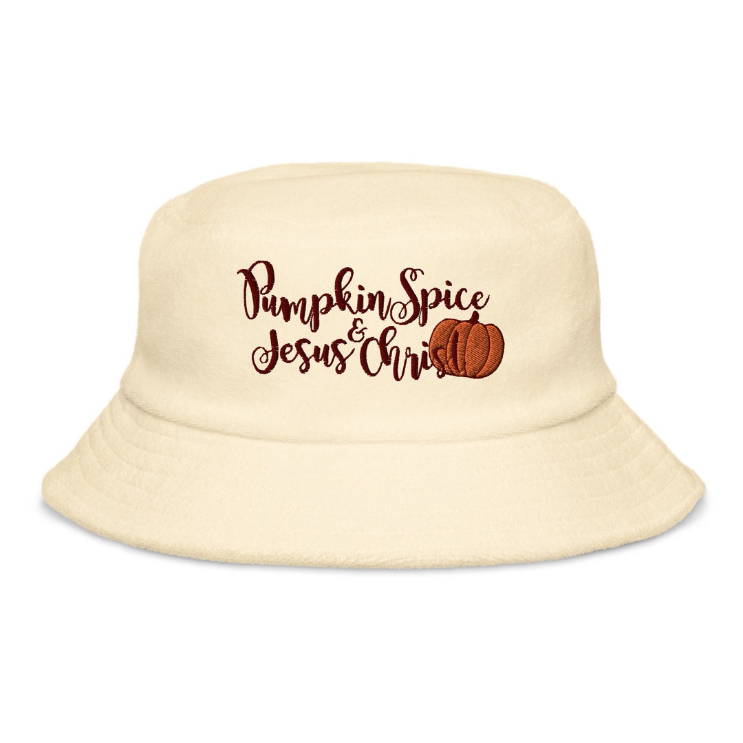 Pumpkin Spice & Jesus Christ Bucket Hat - Etsy