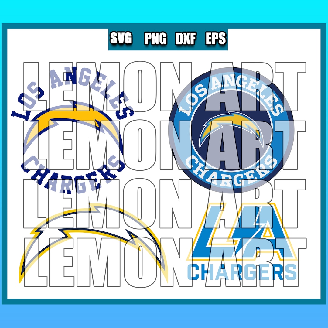 Los Angeles Chargerrs Football SVG PNG Bundle Svg Sports - Etsy