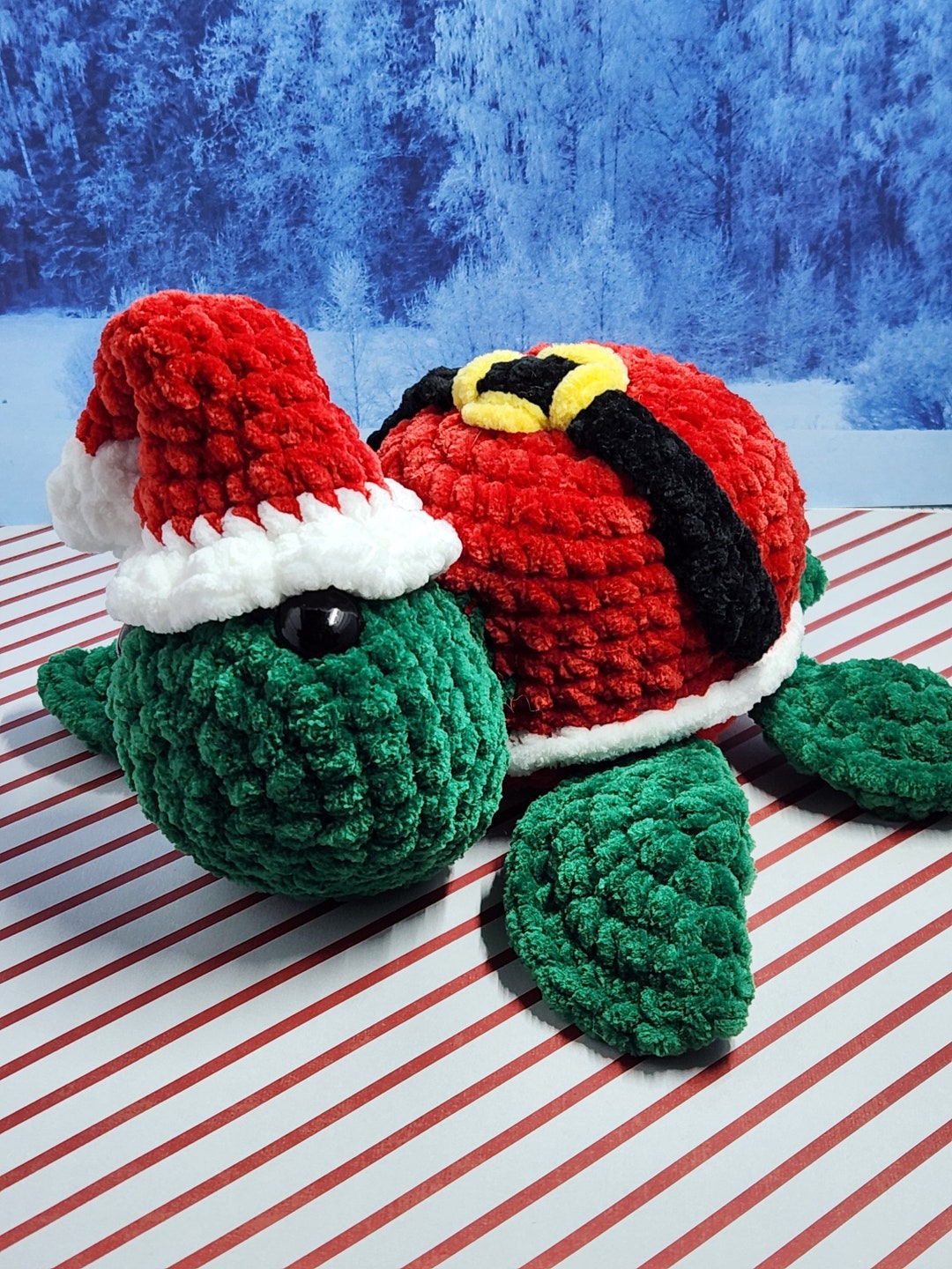 Amigurumi Crochet Santa Turtle Santa Turtle Plushie - Etsy