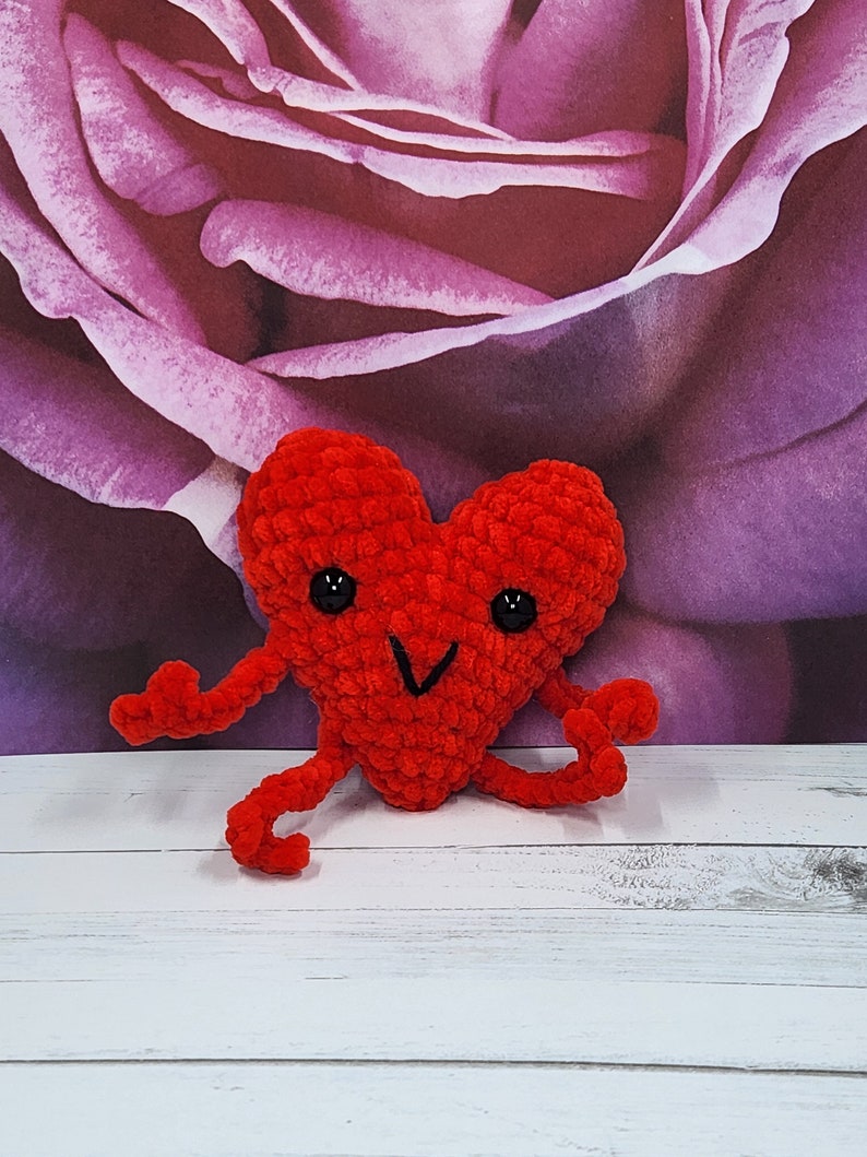 Amigurumi Crochet Leggy Heart, Heart Buddy, Valentine's Day Gift, Gift ...