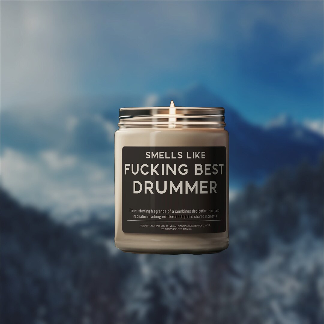 Drummer Candle Funny Gift Smells Like Best Drummer Scented Soy Wax ...