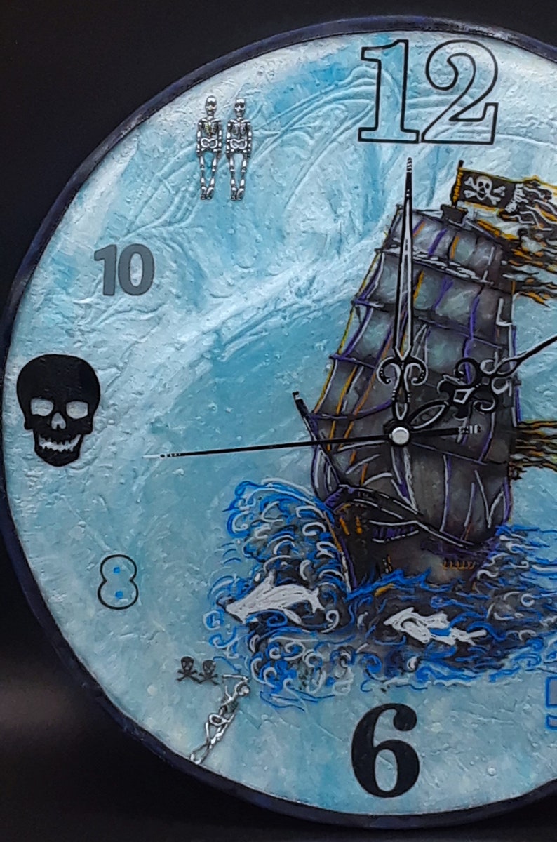 Pirate Time on the Sea Clock - Etsy