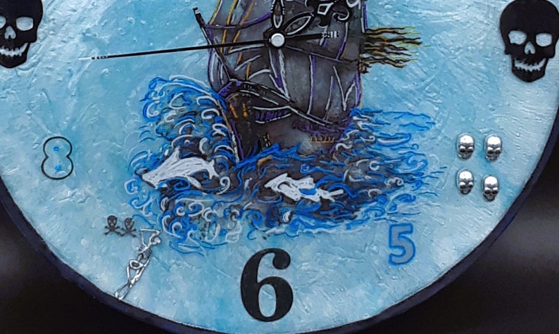 Pirate Time on the Sea Clock - Etsy