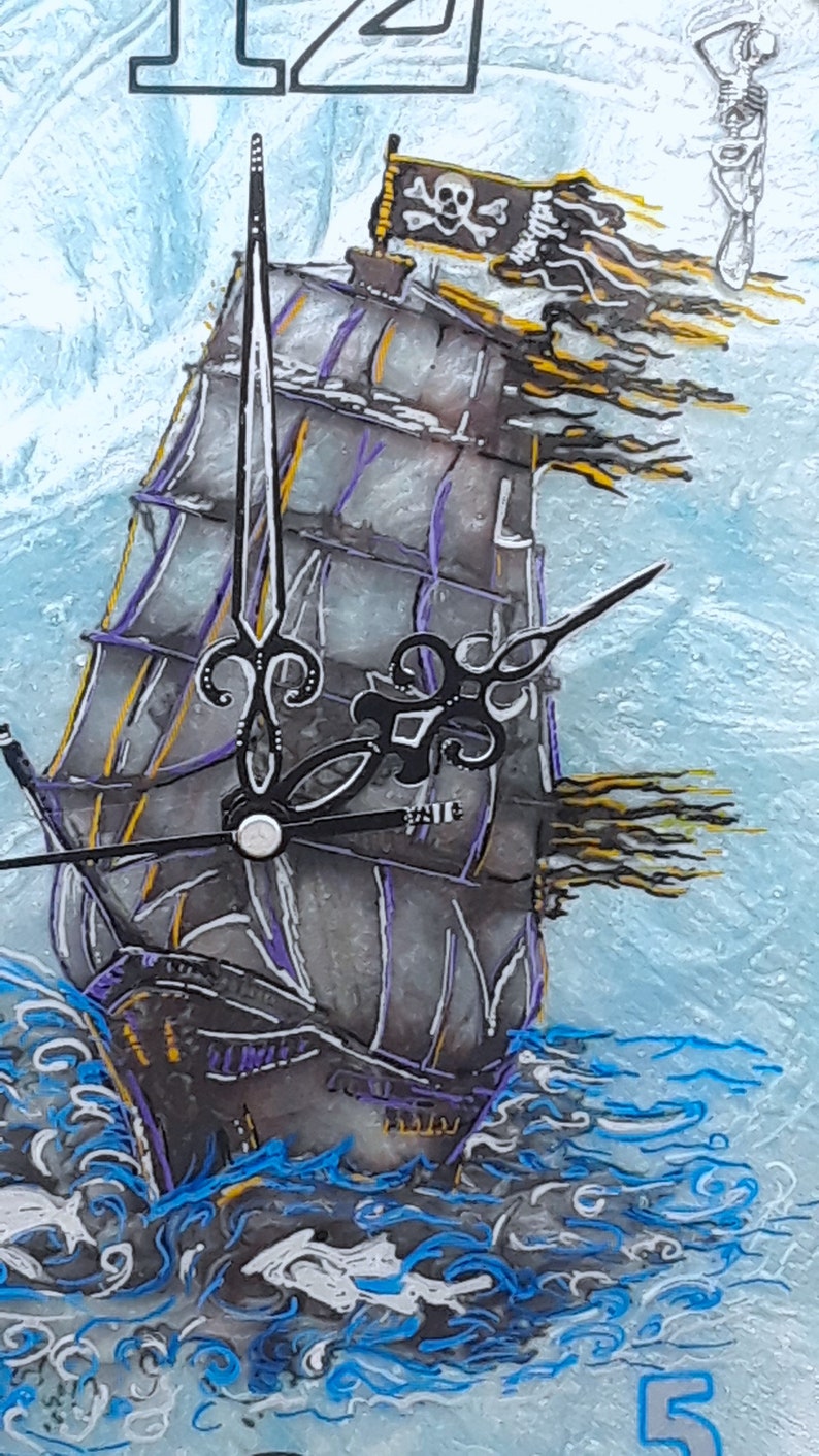 Pirate Time on the Sea Clock - Etsy