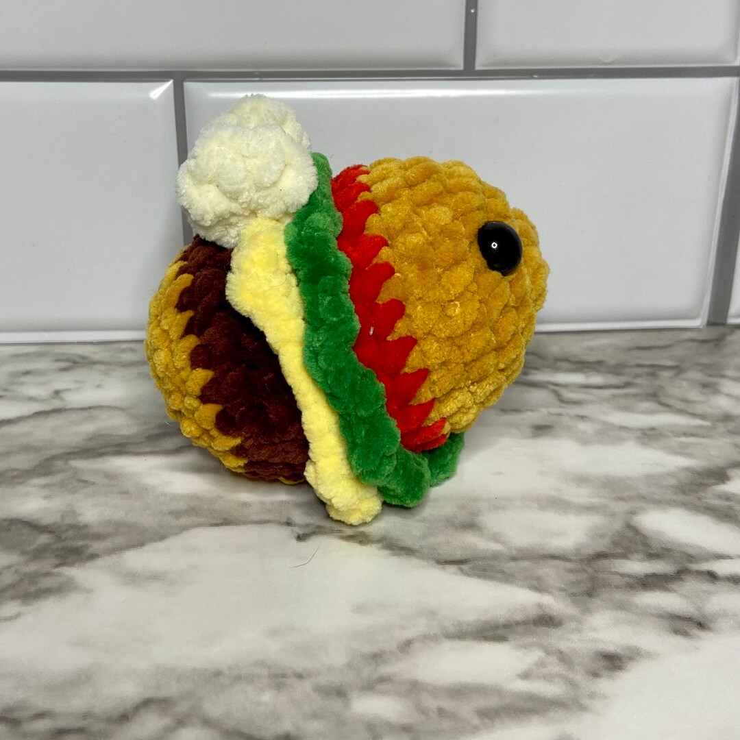 Hamburger Bee Handmade Bee Crochet Bee - Etsy