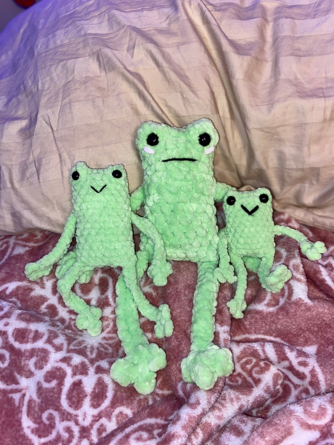 Leggy Frogs Frogs Crochet Frogs Crochet Leggy Frogs Handmade Item - Etsy