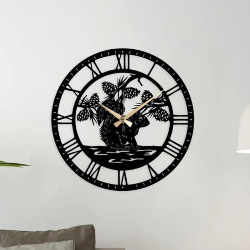 Squirrel Clock - Etsy