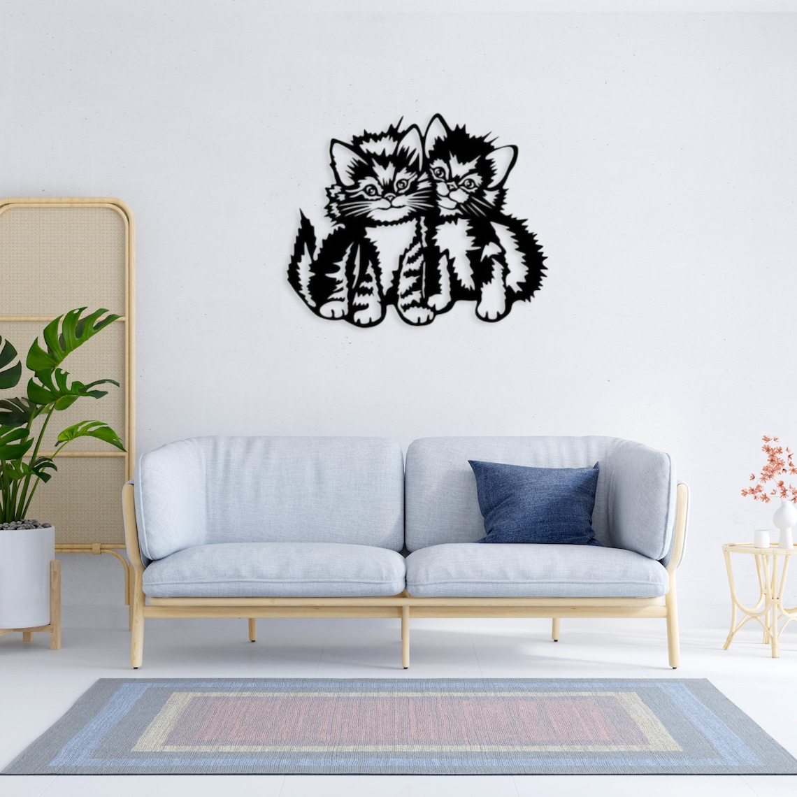 Cats Metal Wall Art Metal Cats Wall Decor Cute Cats Wall - Etsy