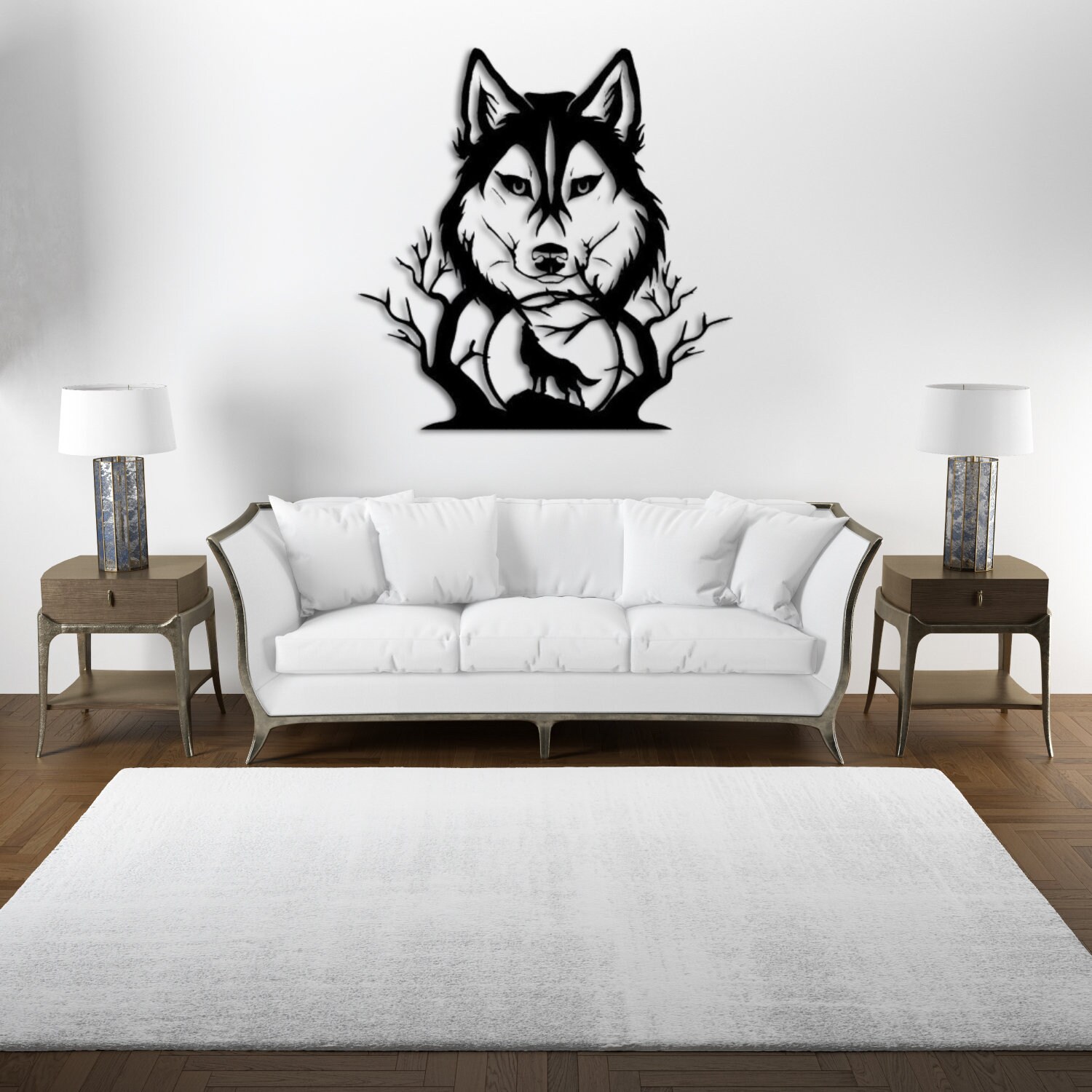 Wolf Metal Wall Decor, Metal Wolf Wall Decor, Wolf Wall Art, Wolf Wall ...
