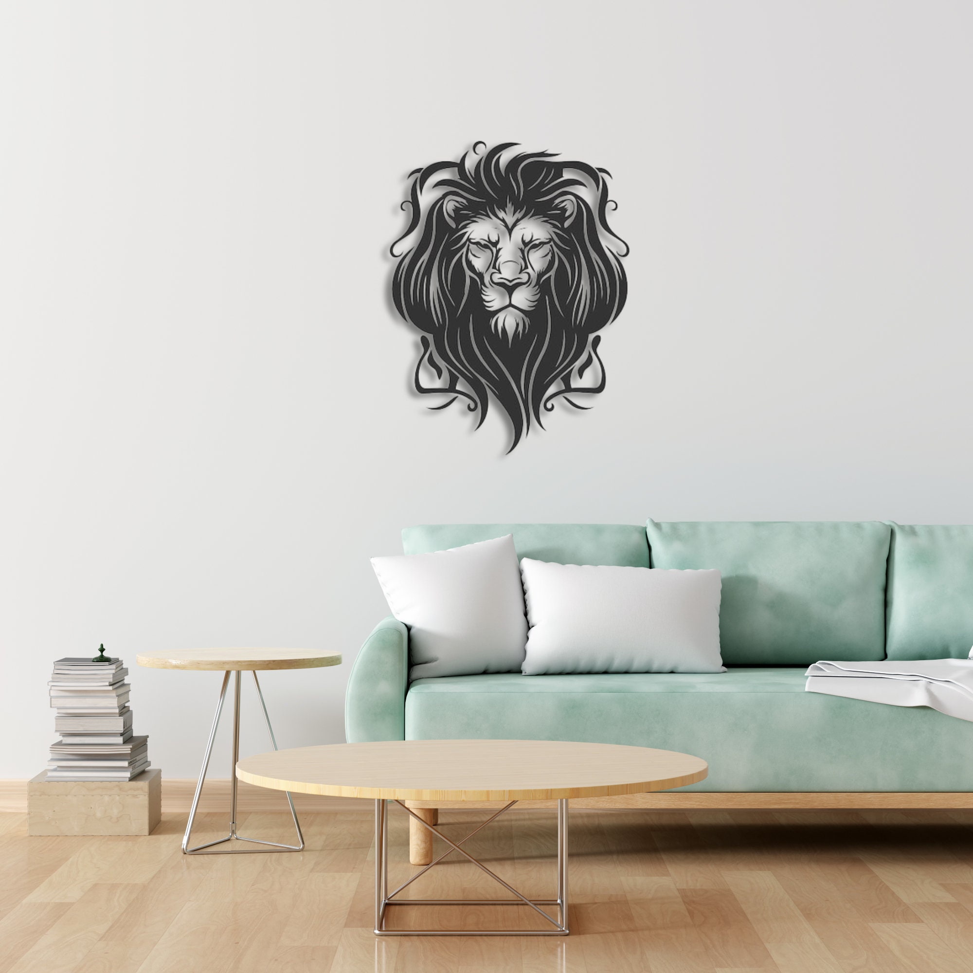 Lion Head Metal Wall Art, Metal Wall Decor, Lion Wall Art, Lion Wall ...