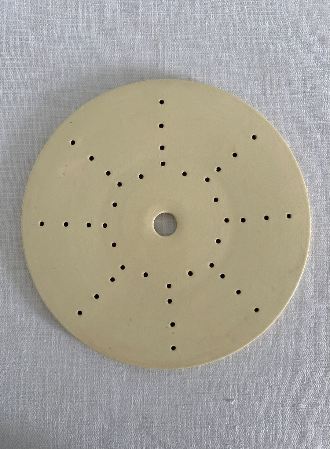 Vintage Pale Yellow Ironstone Drainer - Etsy