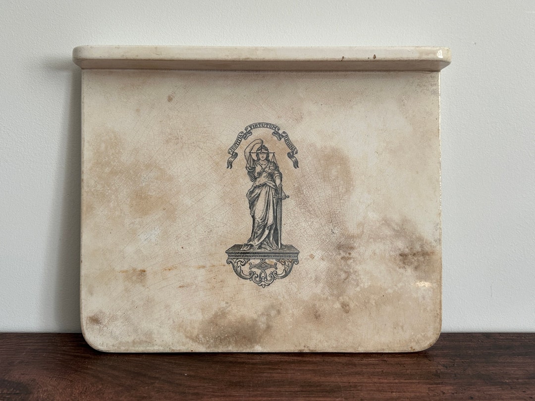 Antique Ironstone Scale Plate - Etsy