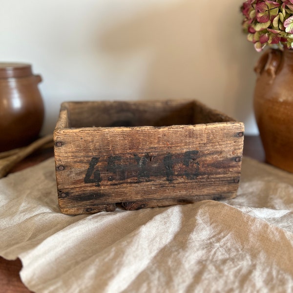 Antique Wooden Box - Etsy