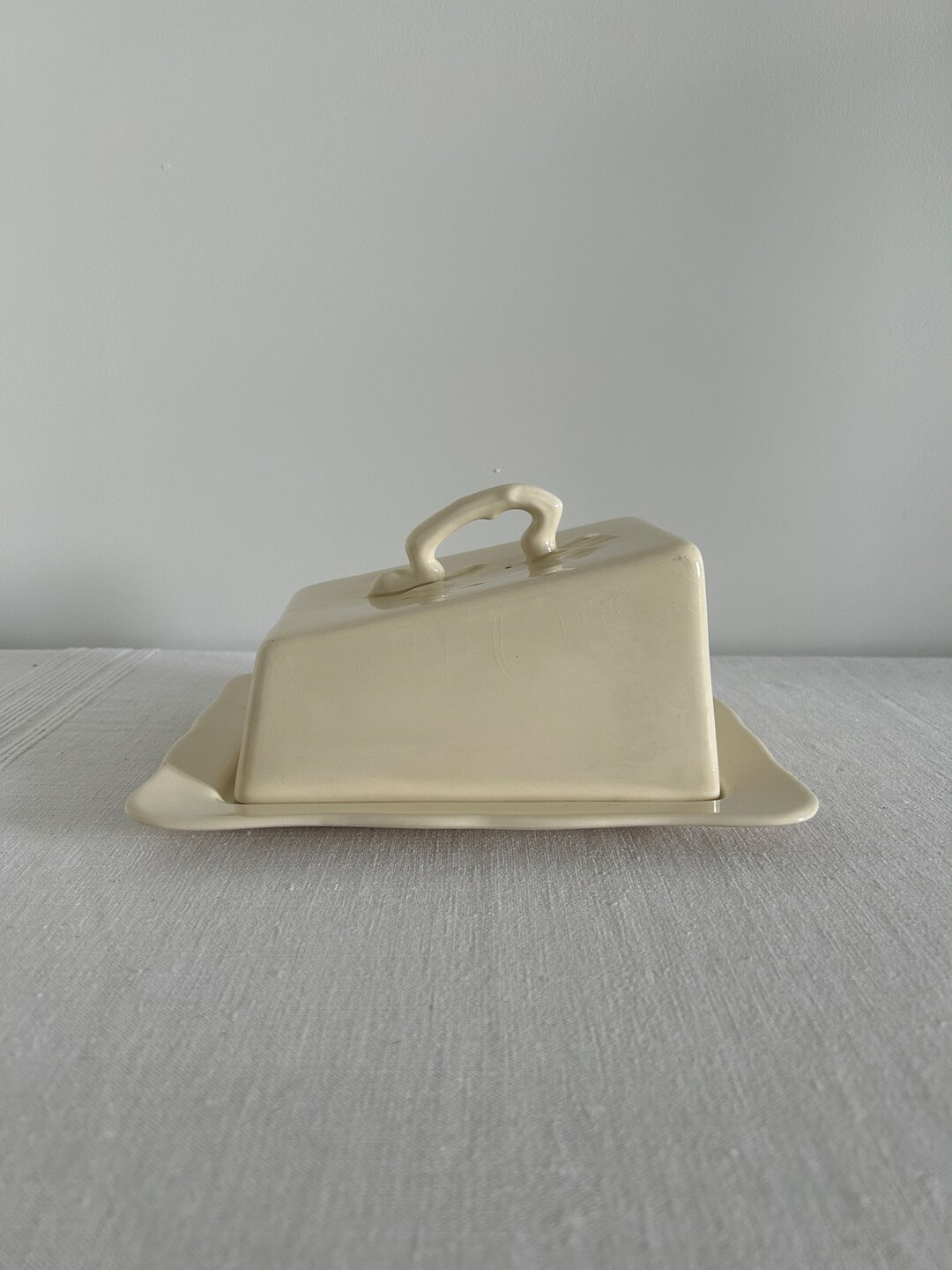 Vintage Ironstone Cheese Dish Masons Ivory - Etsy