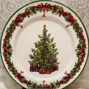 Christopher Radko Traditions Holiday Celebrations Dinner Plates Set of ...