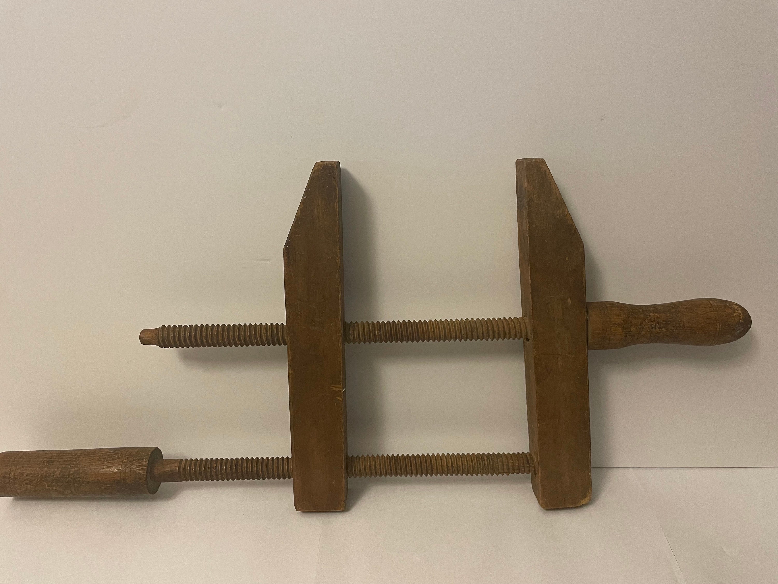 Antique Primitive Wood Clamp Hand Tool - Etsy