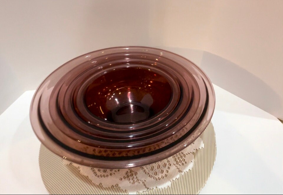 Cranberry Pyrex Mixing Bowls - Set of 4 - Vintage 1990s - Etsy