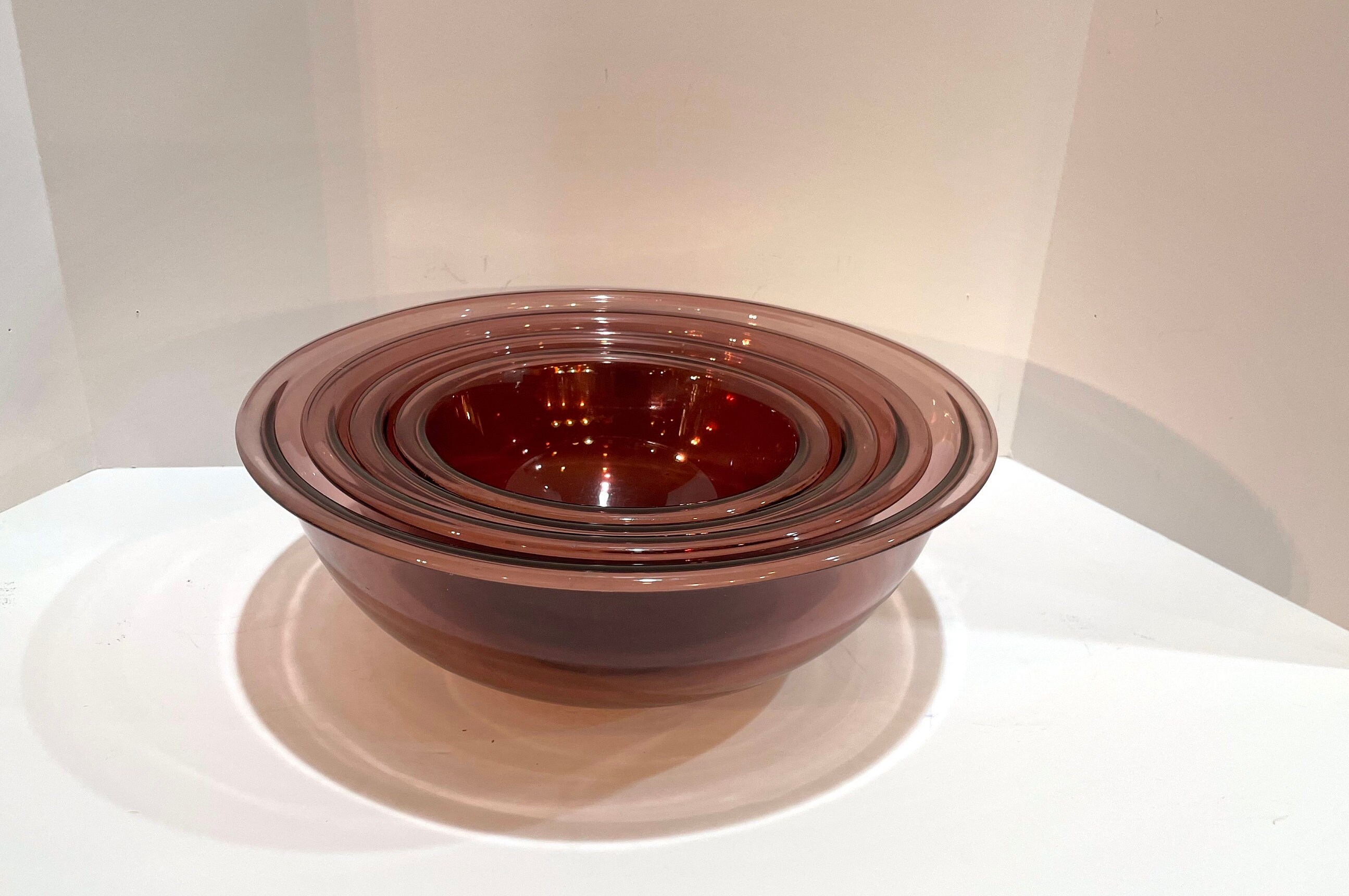 Cranberry Pyrex Mixing Bowls - Set of 4 - Vintage 1990s - Etsy