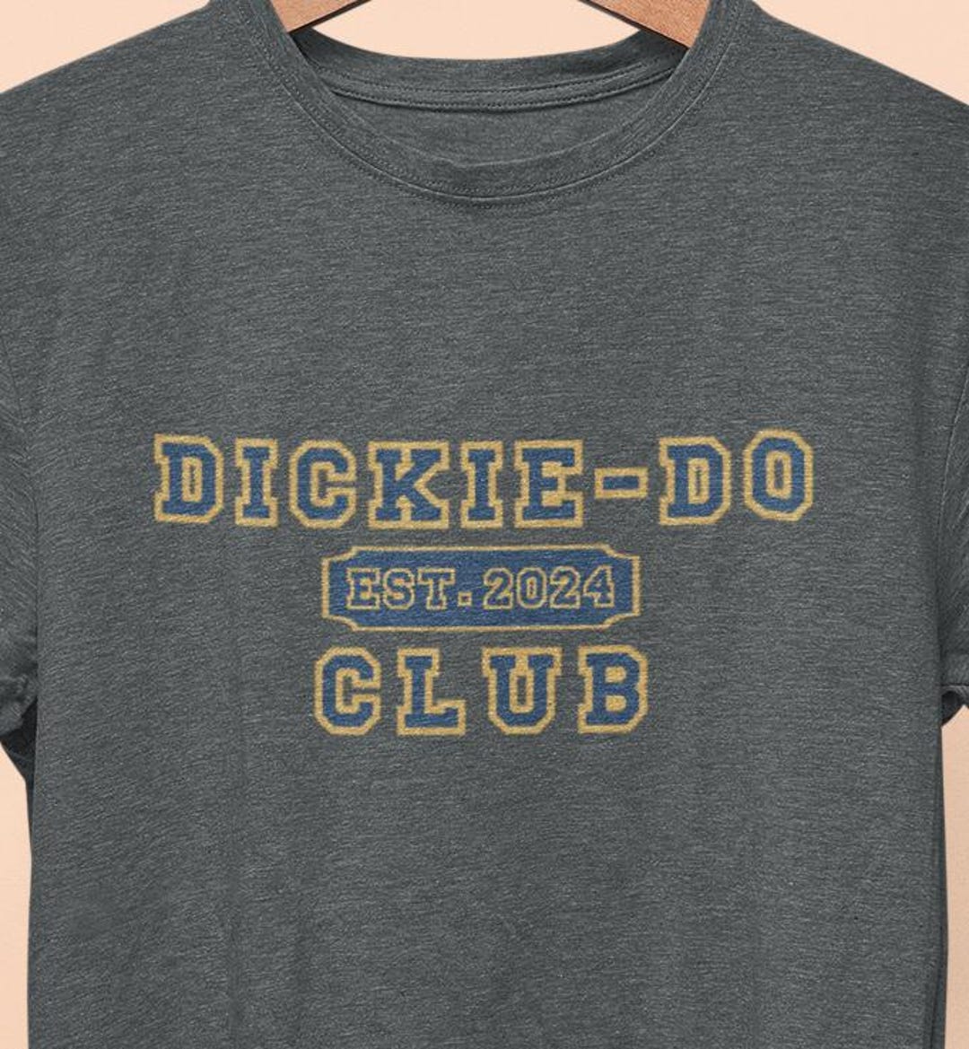 Dickie-do Club T-shirt, Dad Gift, Menswear Tops - Etsy
