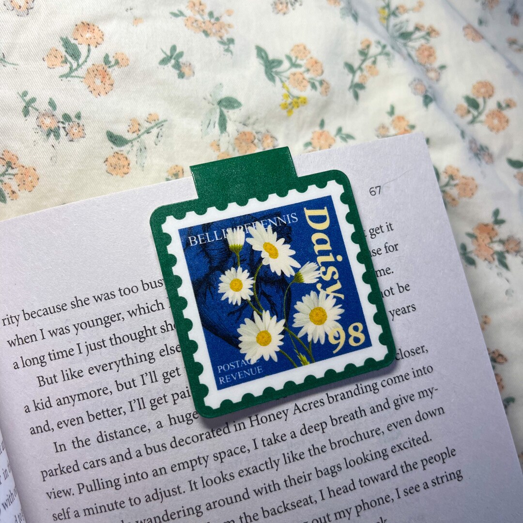 Magnetic Bookmark, Bookish Daisy Bookmark - Etsy