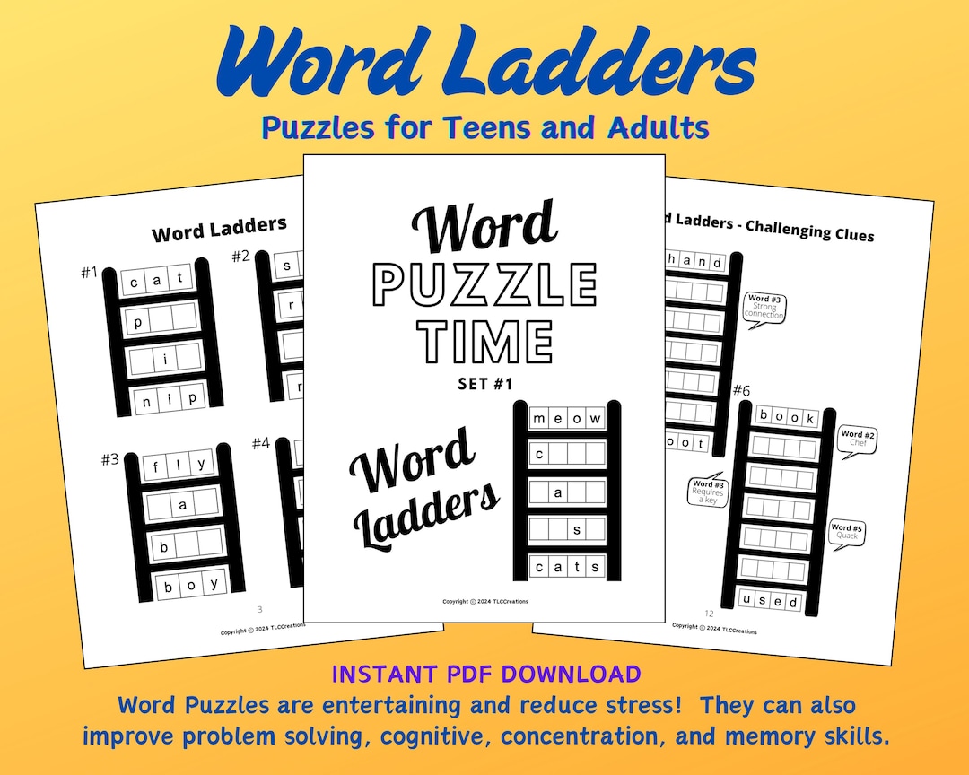 Word Games for Adults and Teens, Fun Printable Word Puzzles for Adults ...