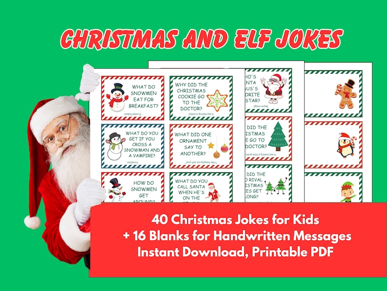 40 Christmas Jokes for Kids, Elf Jokes, Lunchbox Jokes, Secret Santa ...