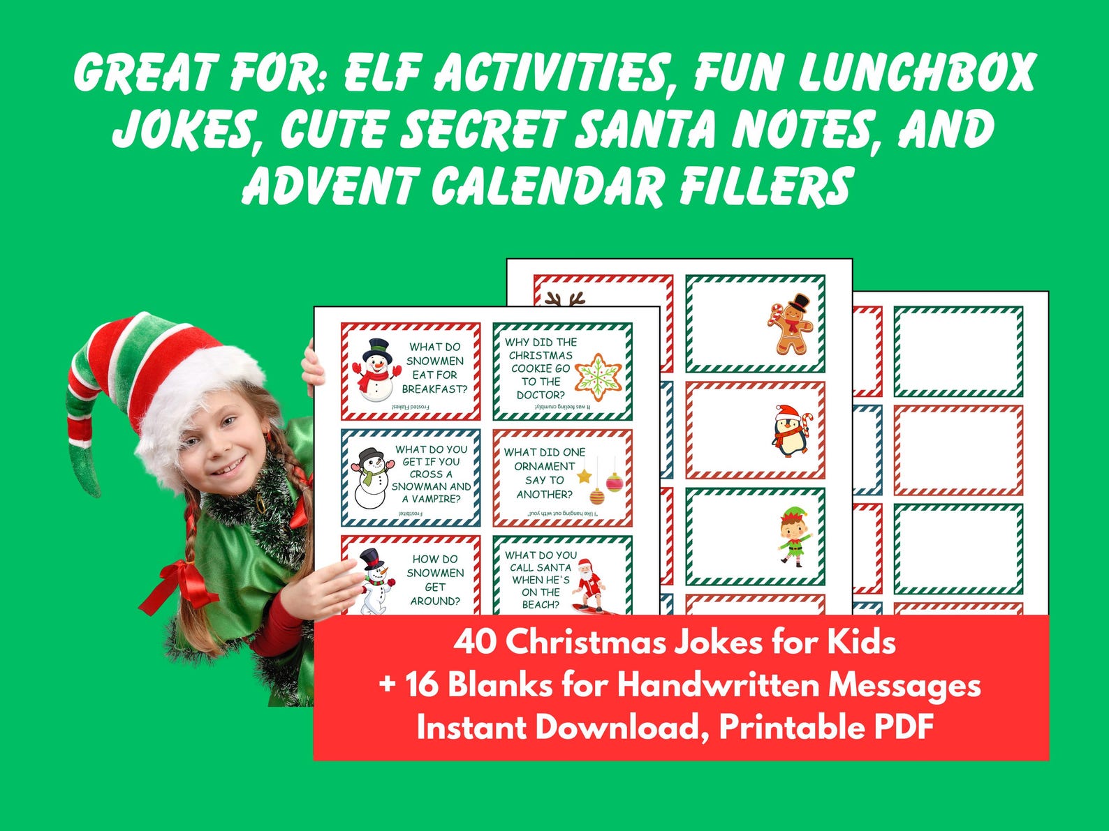 40 Christmas Jokes for Kids, Elf Jokes, Lunchbox Jokes, Secret Santa ...