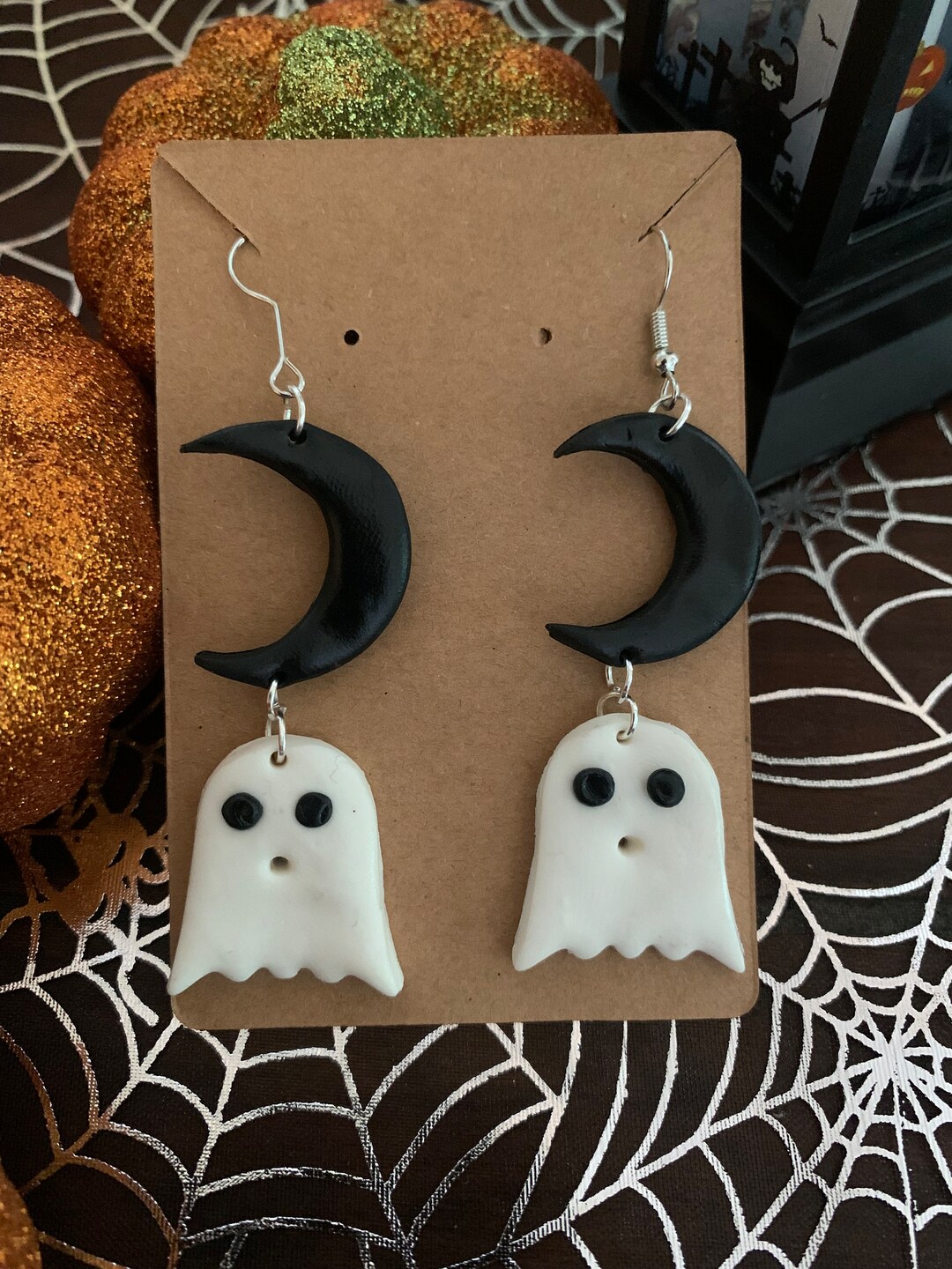 Black Moon Ghosts Ghosts Moon Halloween Handmade - Etsy