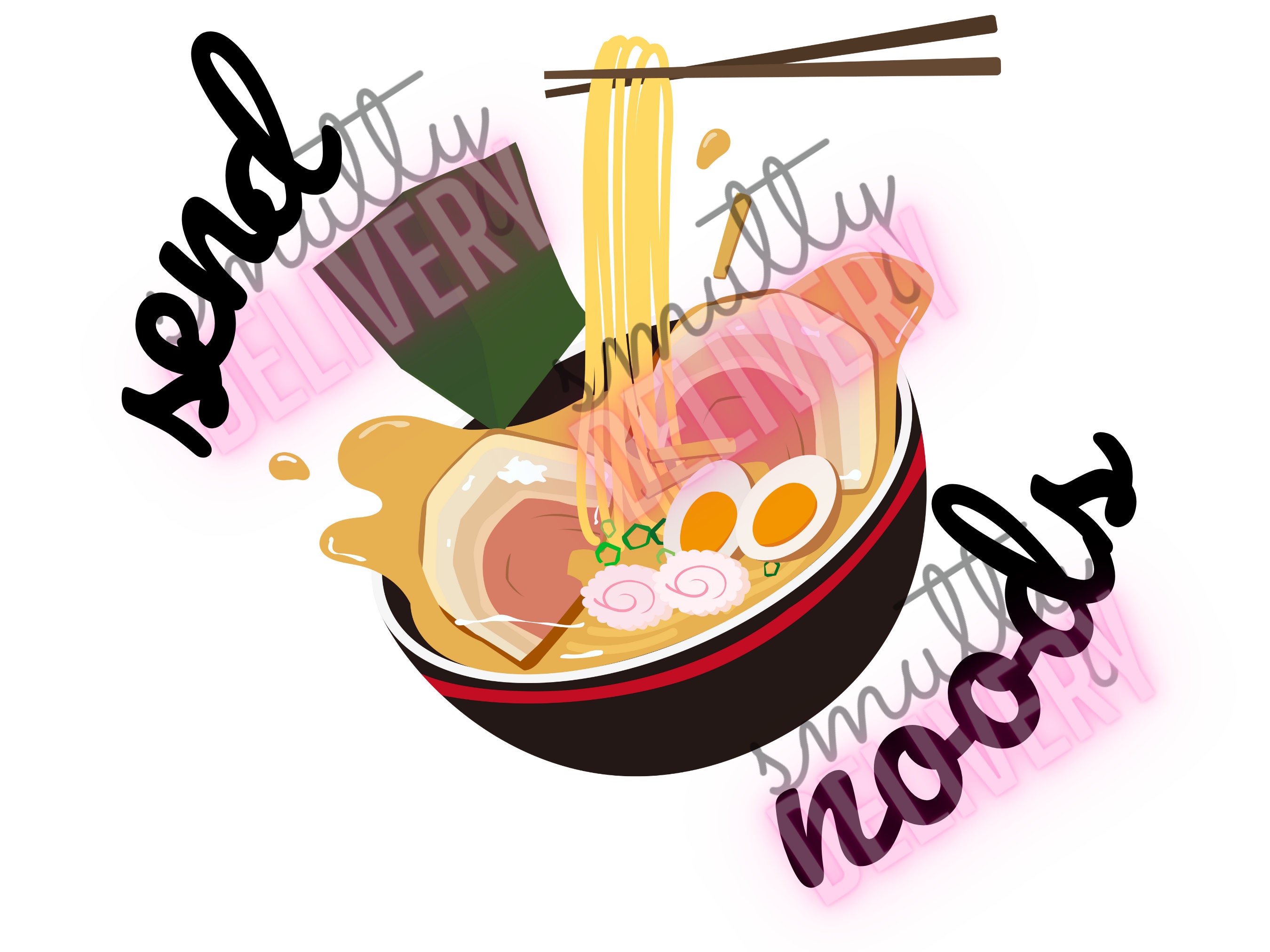 Send Noods SVG, Ramen Svg, Ramen Noodles, Funny SVG, Send Noods Sticker ...