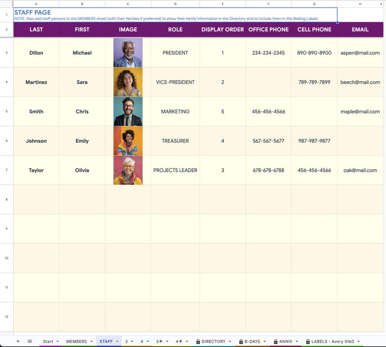 DELUXE DIRECTORY: Create an Instantly-updating Photo Directory W ...